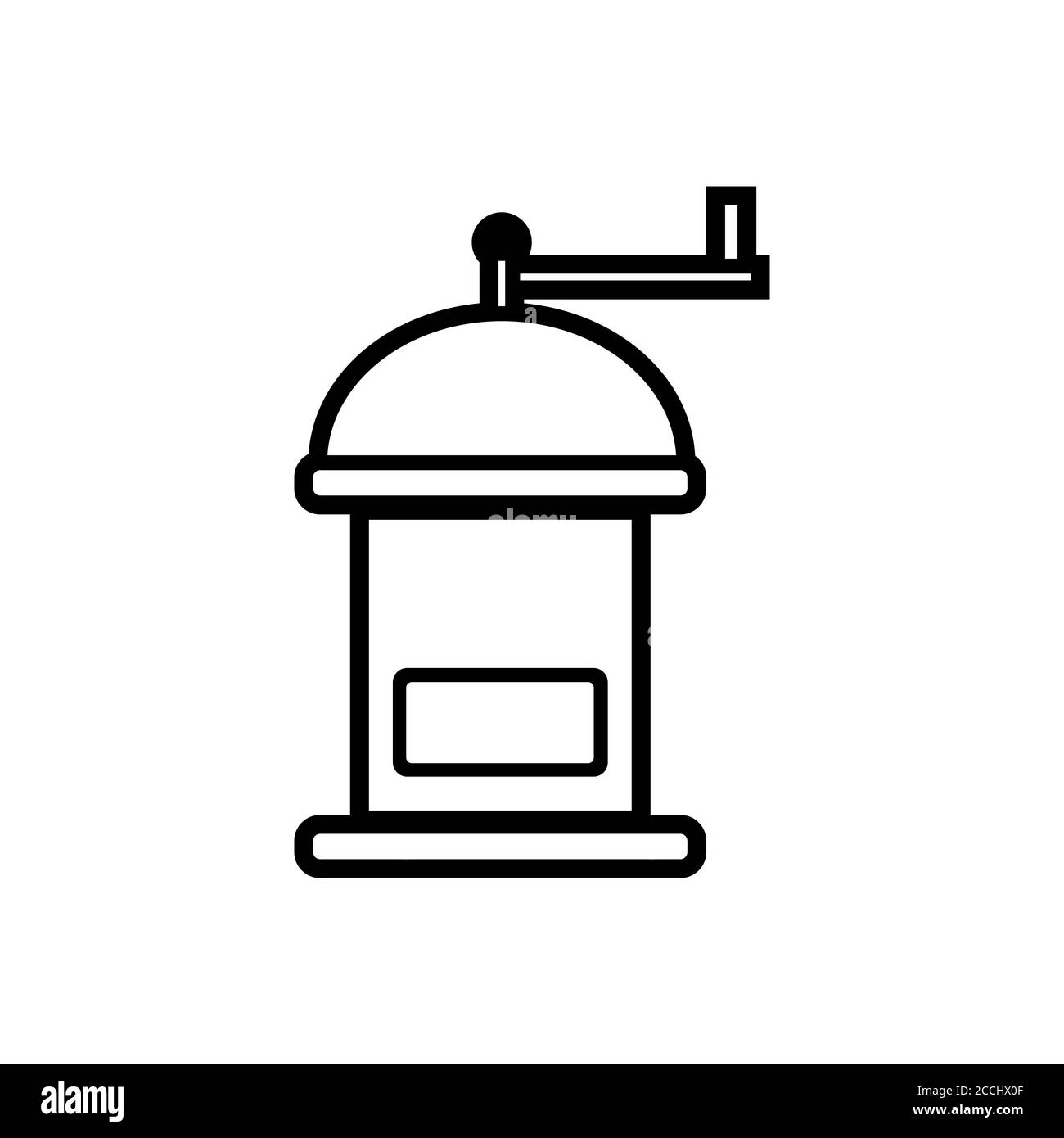 coffee grinder symbol line icon, Vector Illustration Stock Vector Image ...