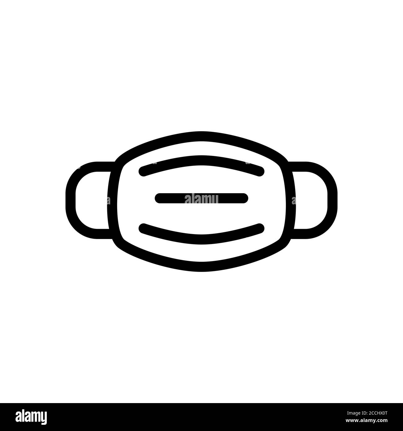 mask symbol line icon, Vector Illustration Stock Vector Image & Art - Alamy