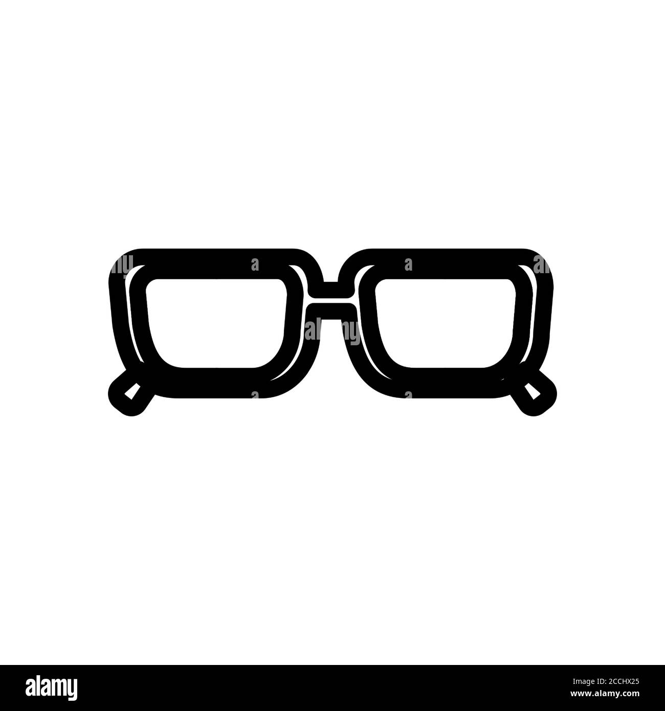 eye glass, geek symbol line icon, Vector Illustration Stock Vector ...