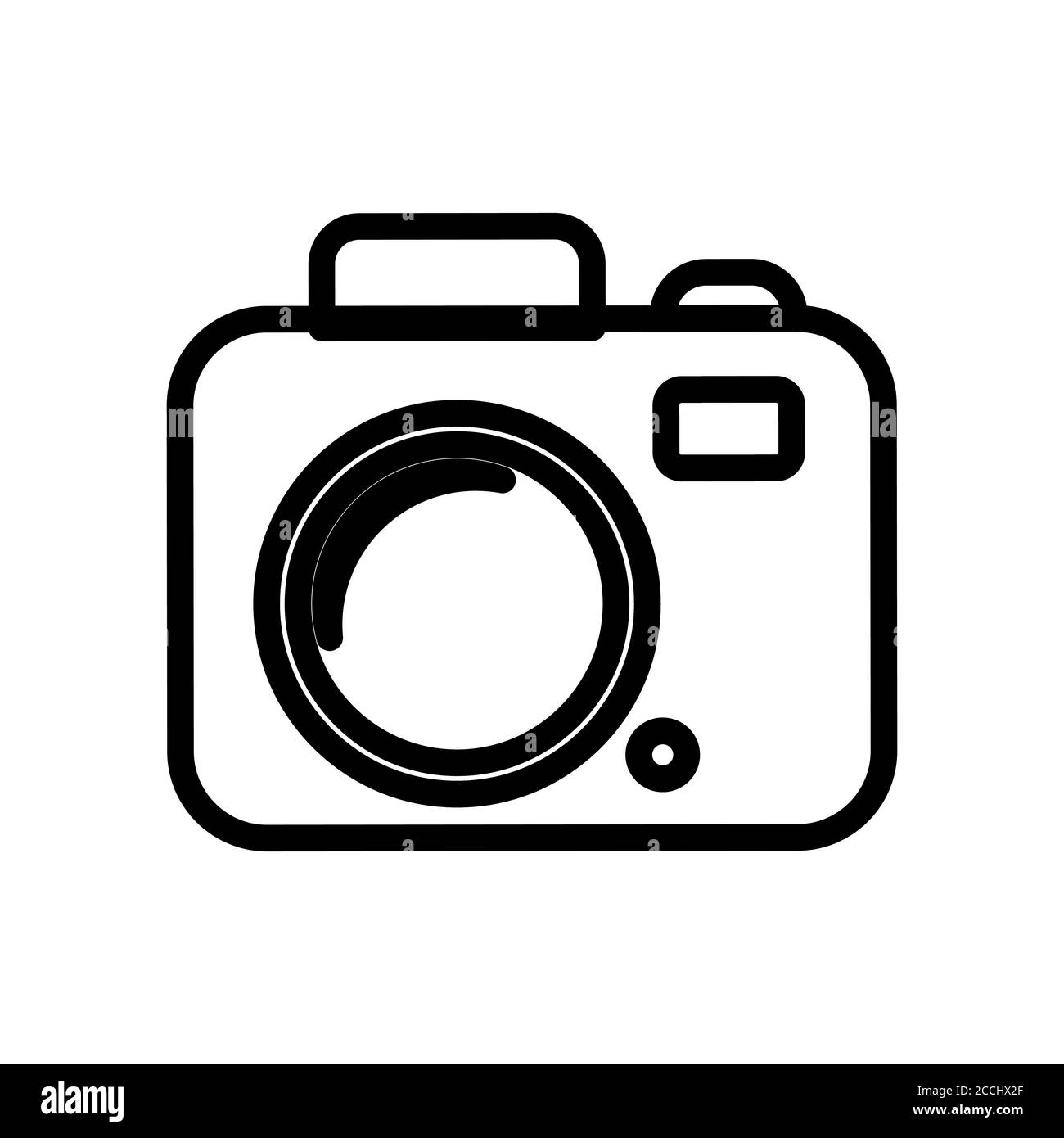 camera symbol line icon, Vector Illustration Stock Vector Image & Art ...