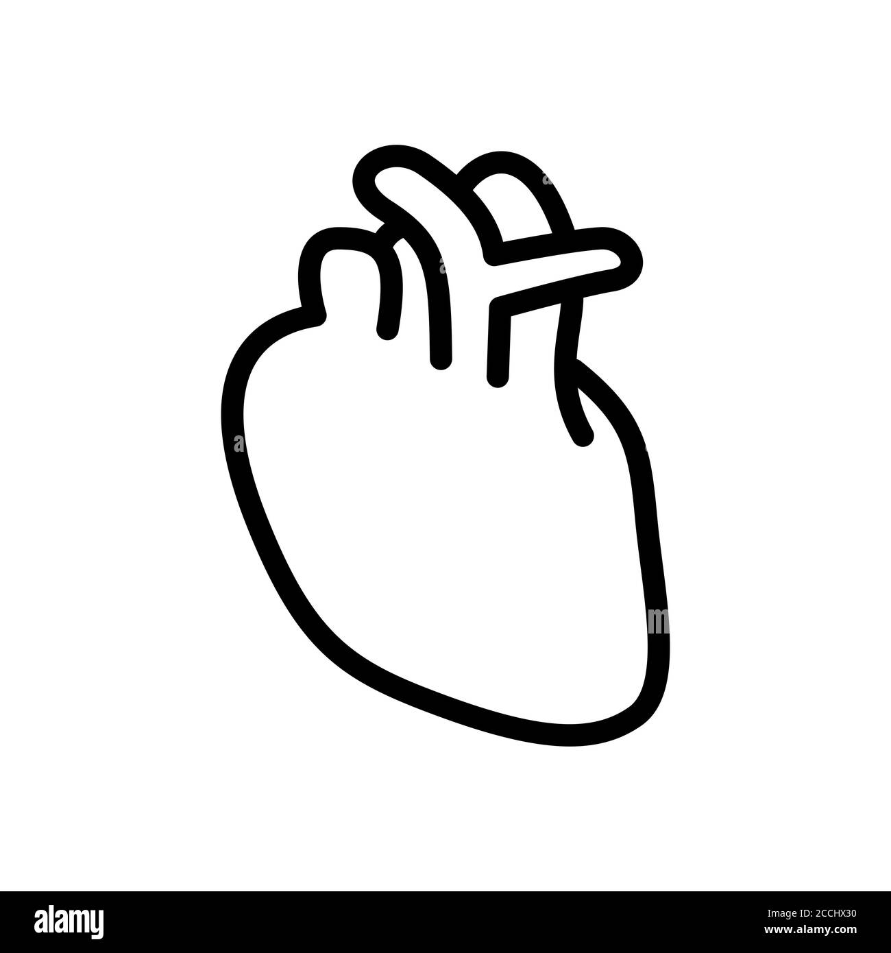 Heart finger gesture flat Black and White Stock Photos & Images - Alamy