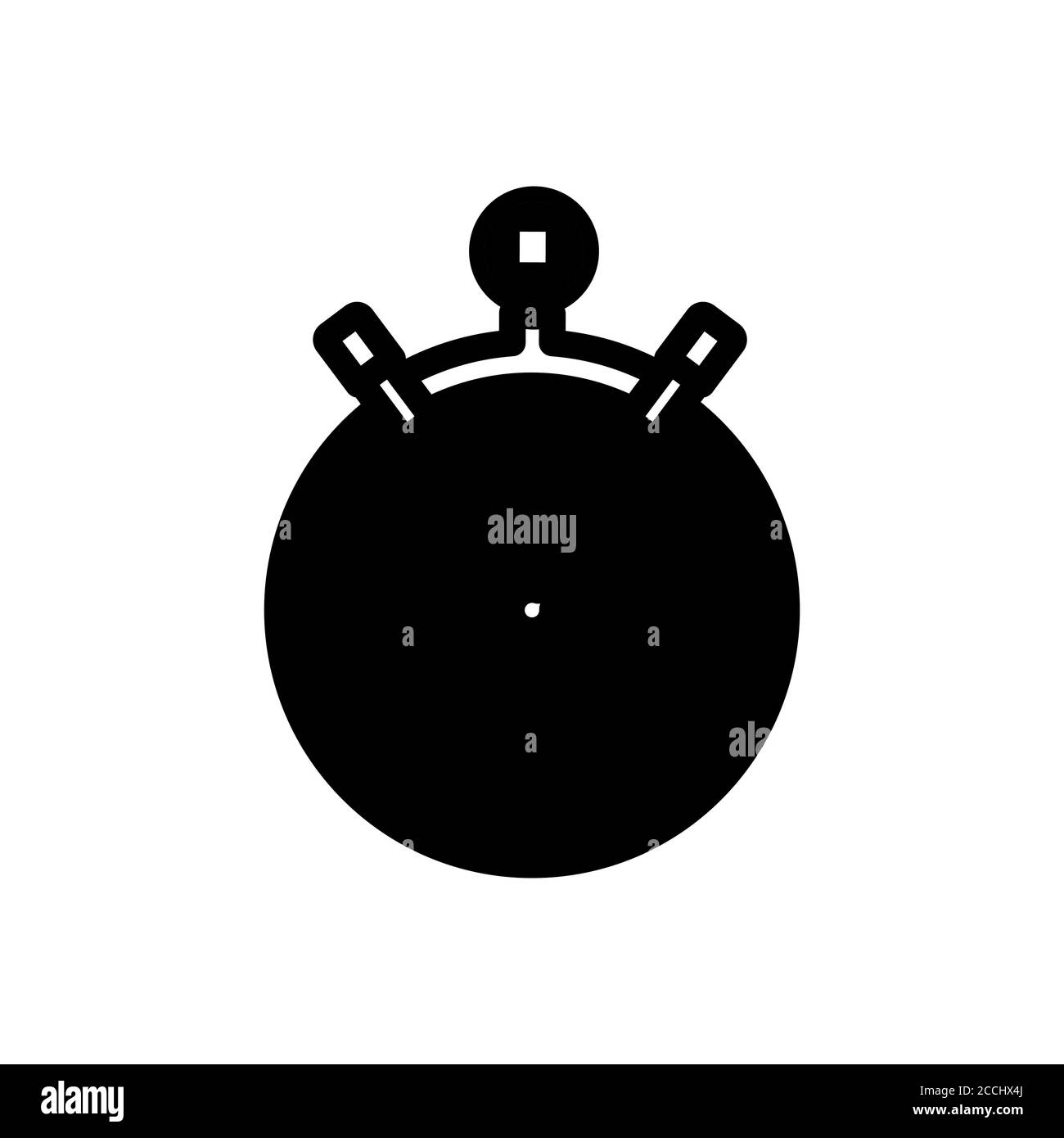 stopwatch symbol line icon, Vector Illustration Stock Vector Image ...