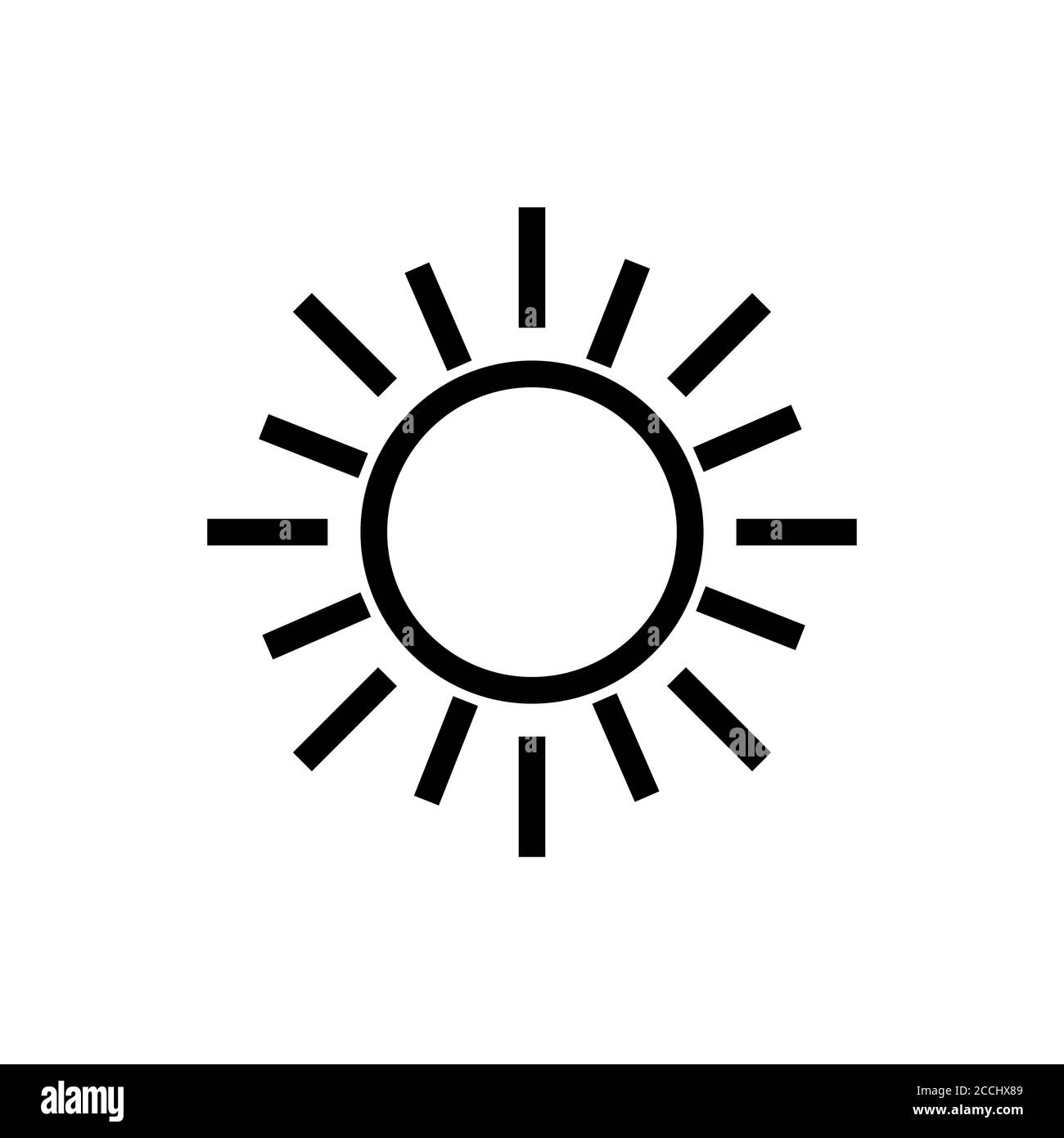 Sun symbol icon Stock Vector Image & Art - Alamy