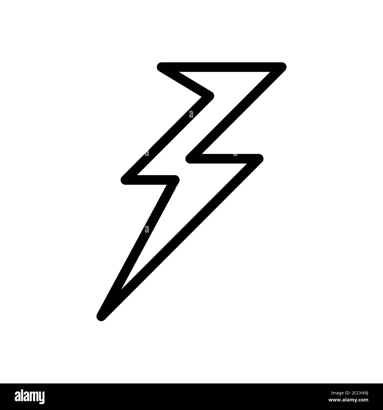 lightning bolt. Thunderbolt Line style Stock Vector Image & Art - Alamy
