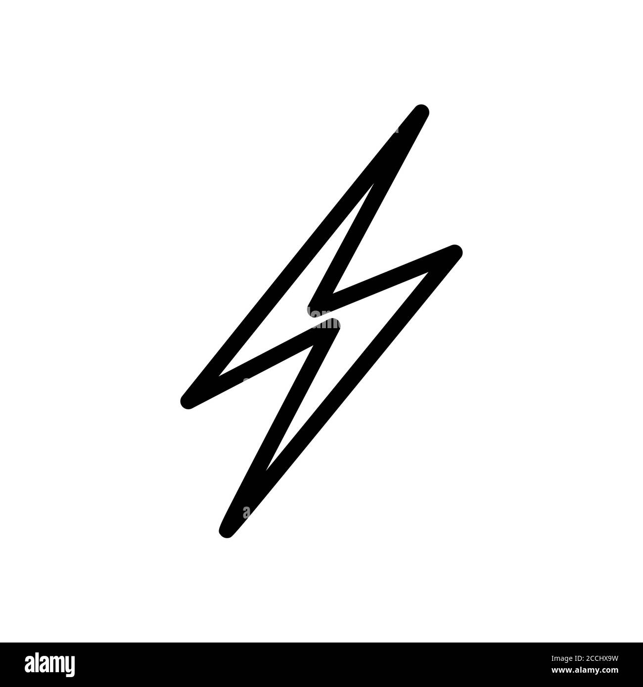 lightning bolt. Thunderbolt Line style Stock Vector Image & Art - Alamy