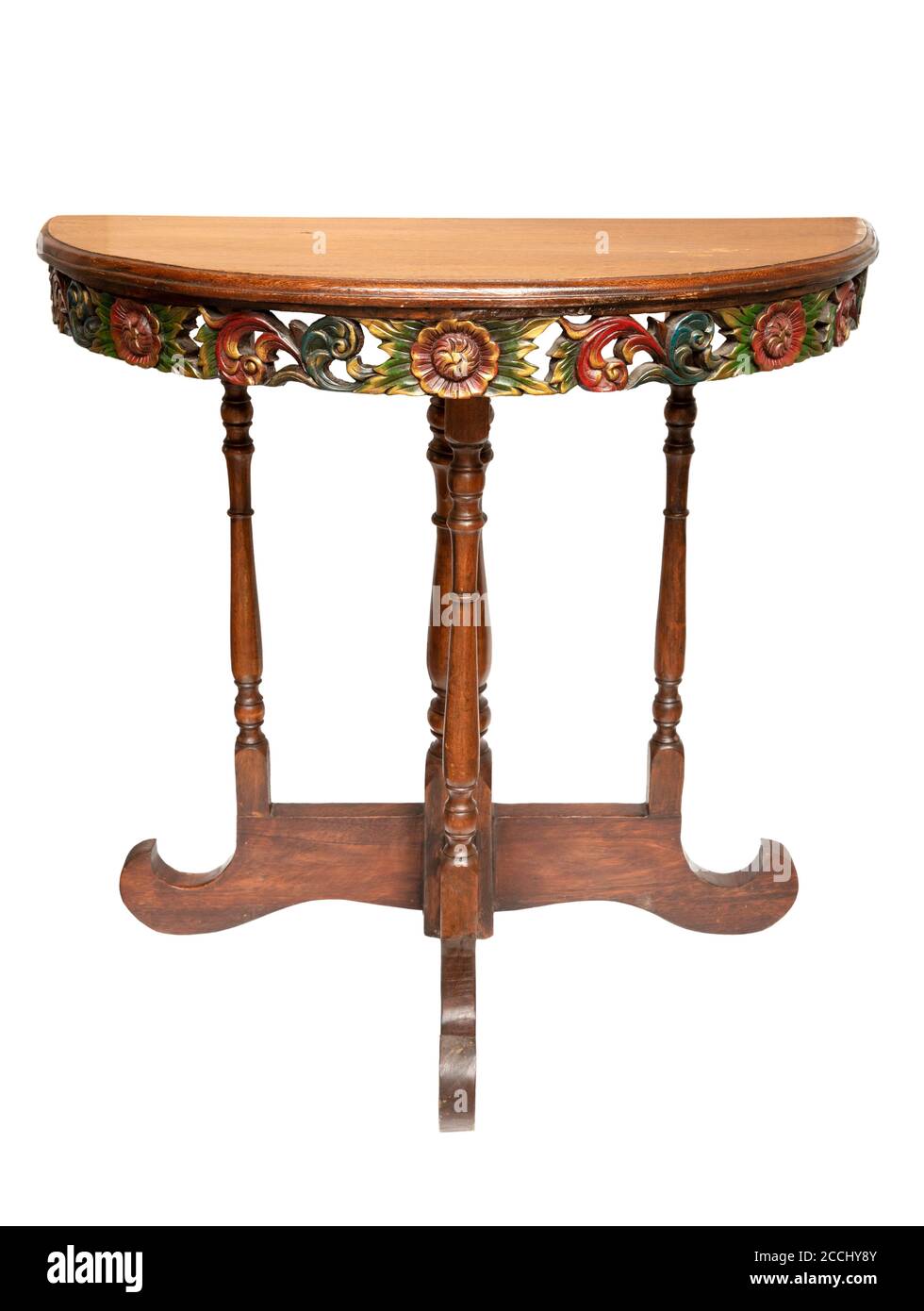 Thai style table isolated on white background Stock Photo - Alamy