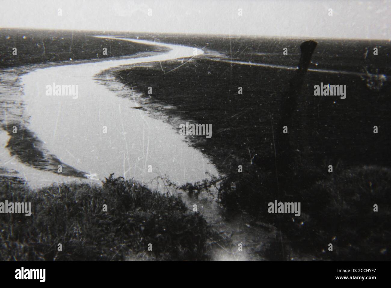 Fine 1970s vintage black and white photography of the uninhabited ...