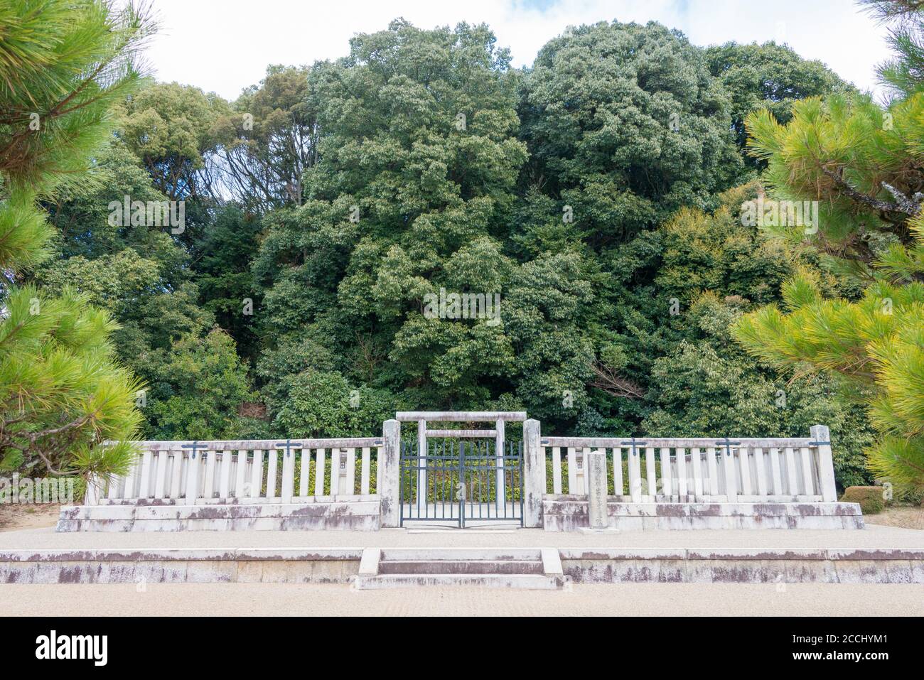 Nara, Japan - Mausoleum of Emperor Itoku in Kashihara, Nara, Japan ...