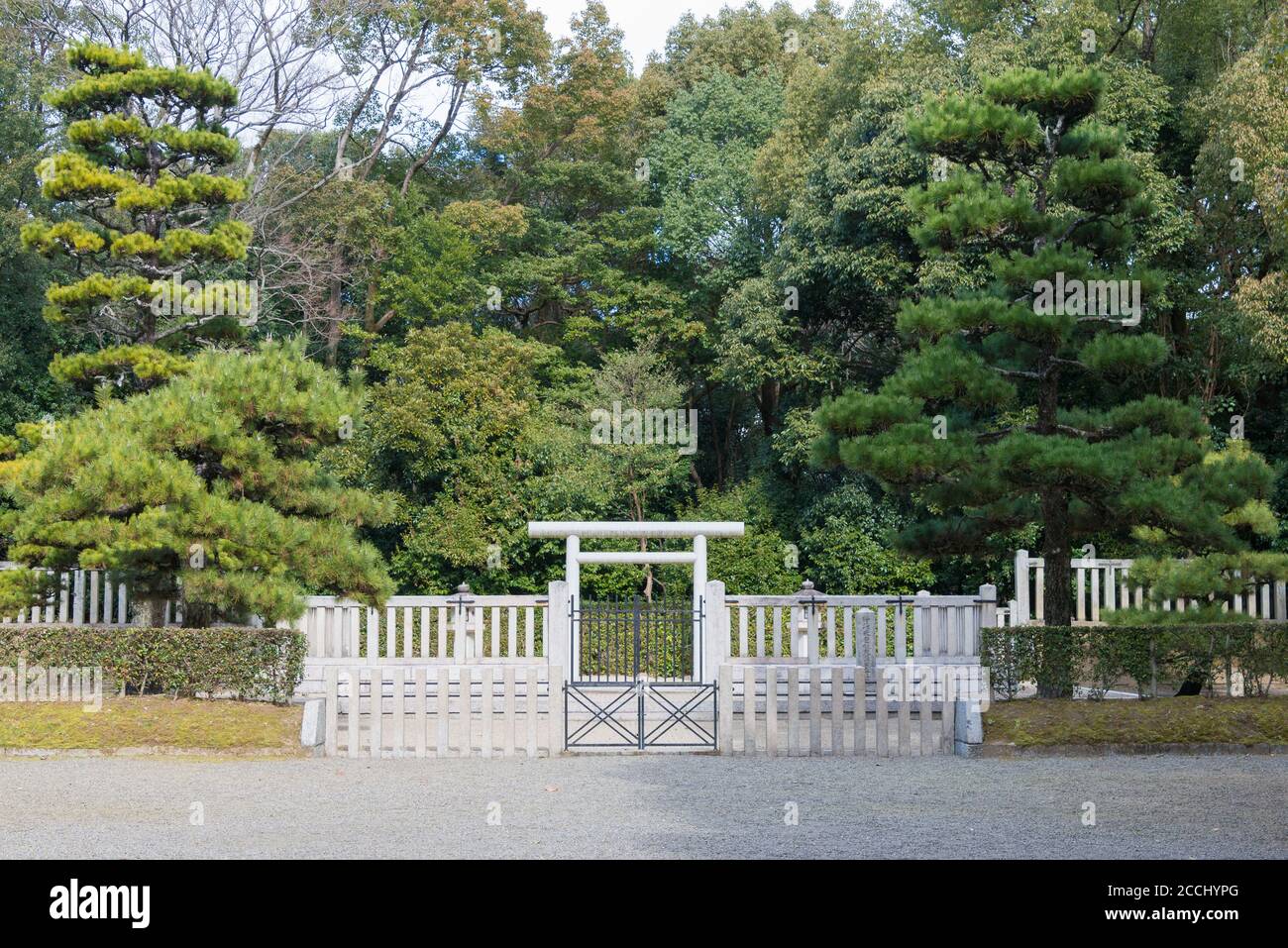 Nara, Japan - Mausoleum of Emperor Suizei in Kashihara, Nara, Japan ...