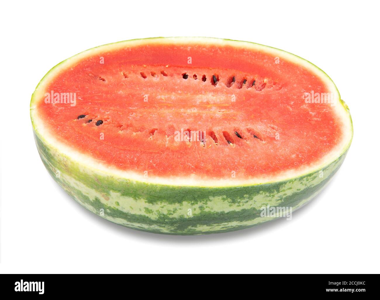 Half of watermelon isolated on white background Stock Photo - Alamy