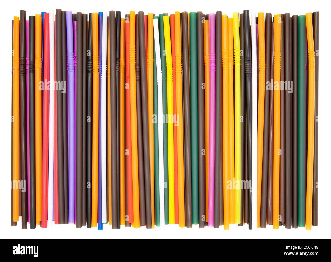 Top view drinking straws Cut Out Stock Images & Pictures - Alamy