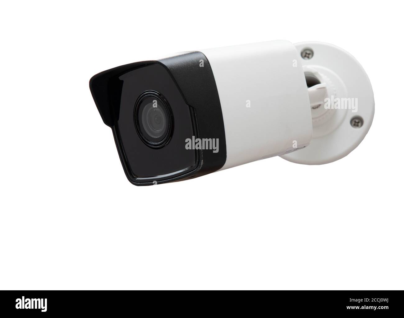 CCTV camera isolated on white background Stock Photo - Alamy
