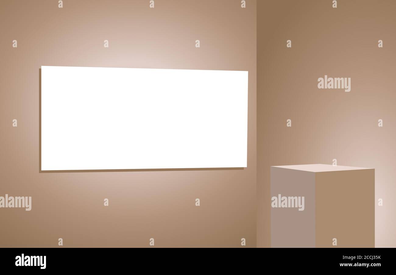 showcase and photo frame in the gallery Stock Vector Image & Art - Alamy