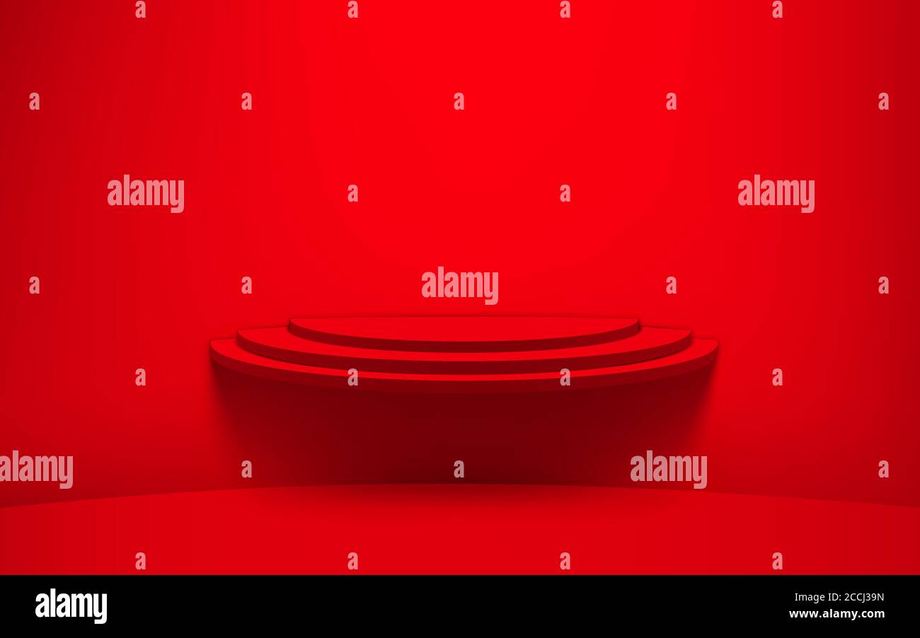 Stage design red square Stock Vector Images - Alamy