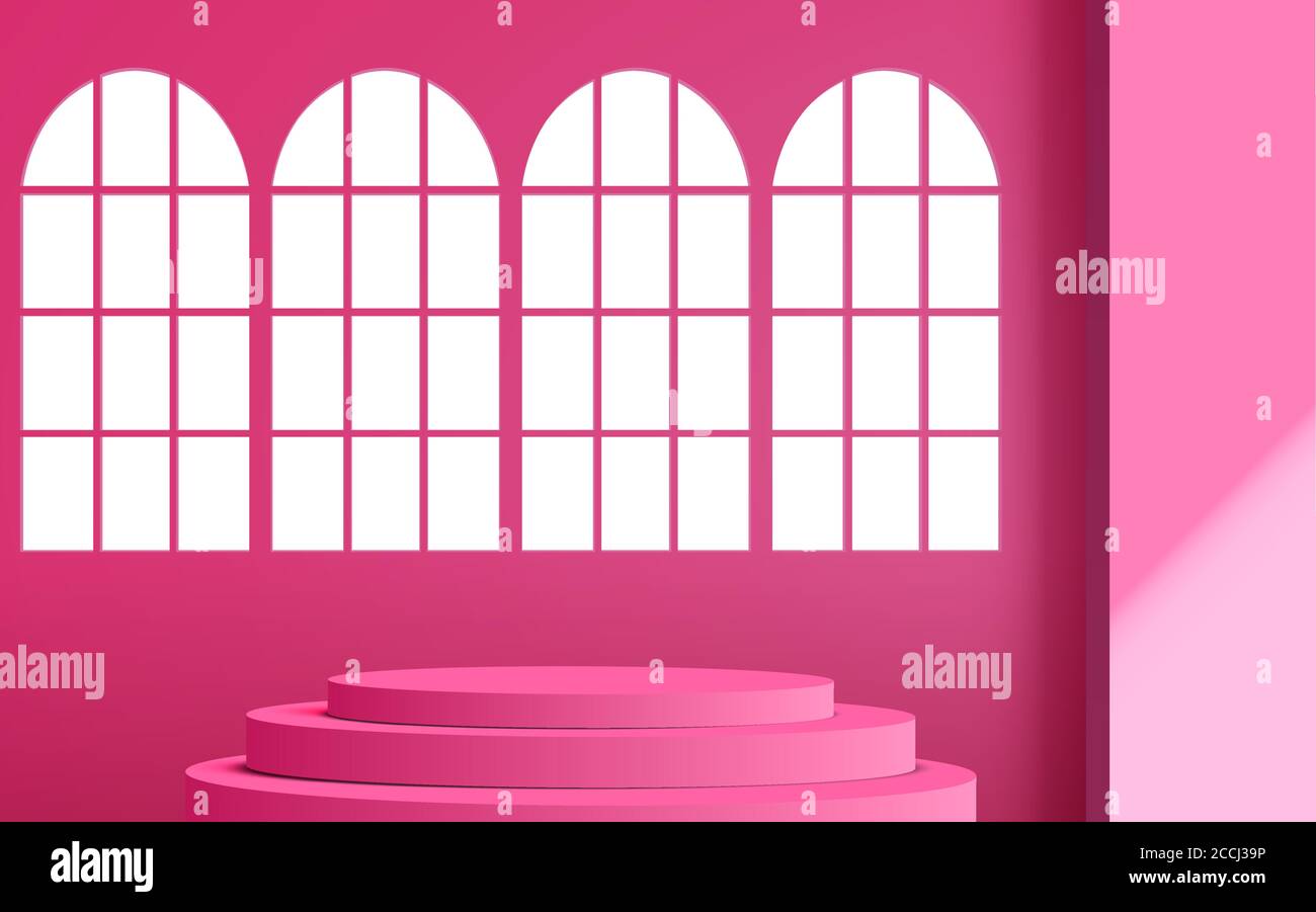 Pink wall room Stock Vector Images - Alamy
