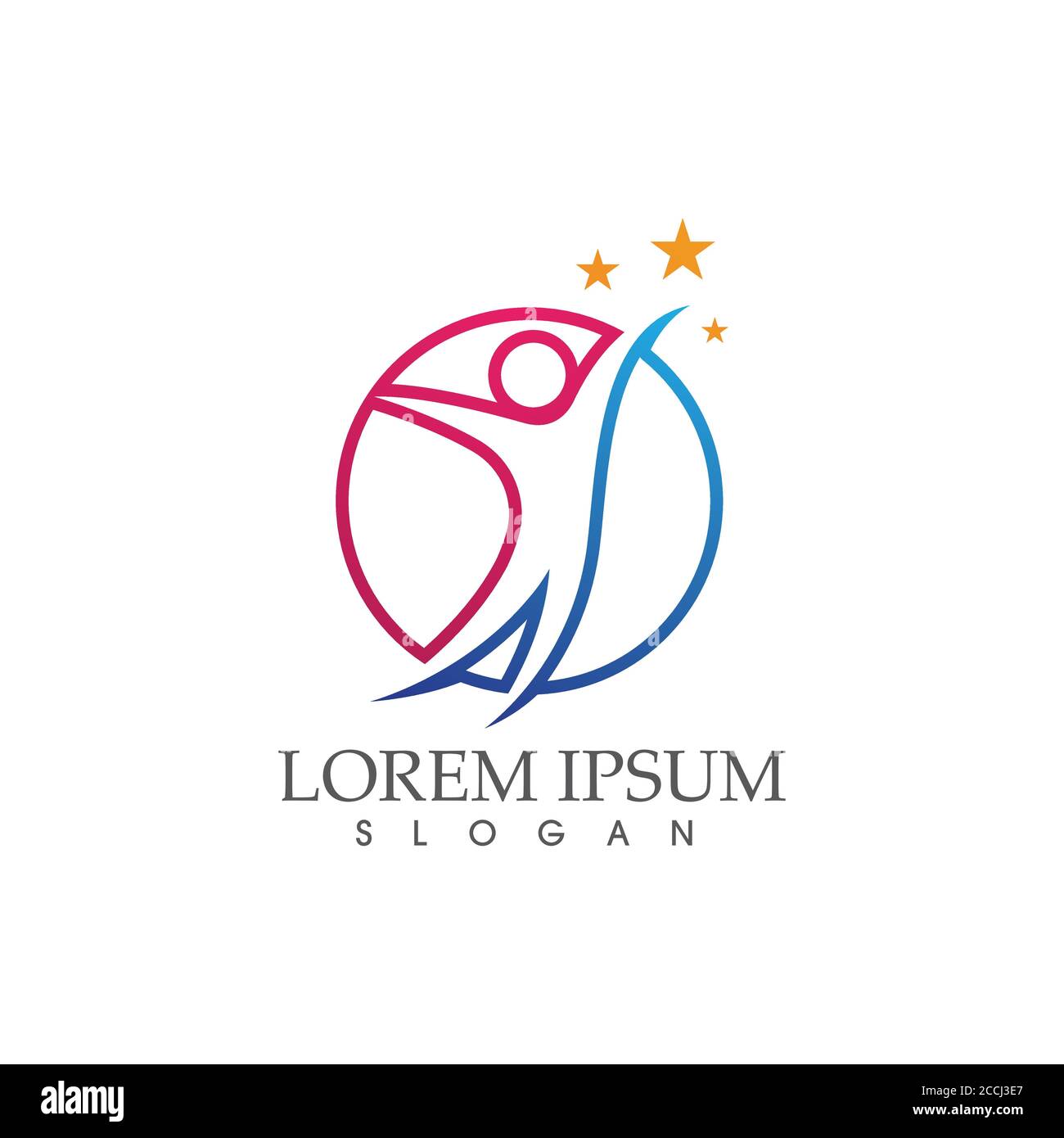 Human character health logo sign illustration vector Stock Vector Image ...