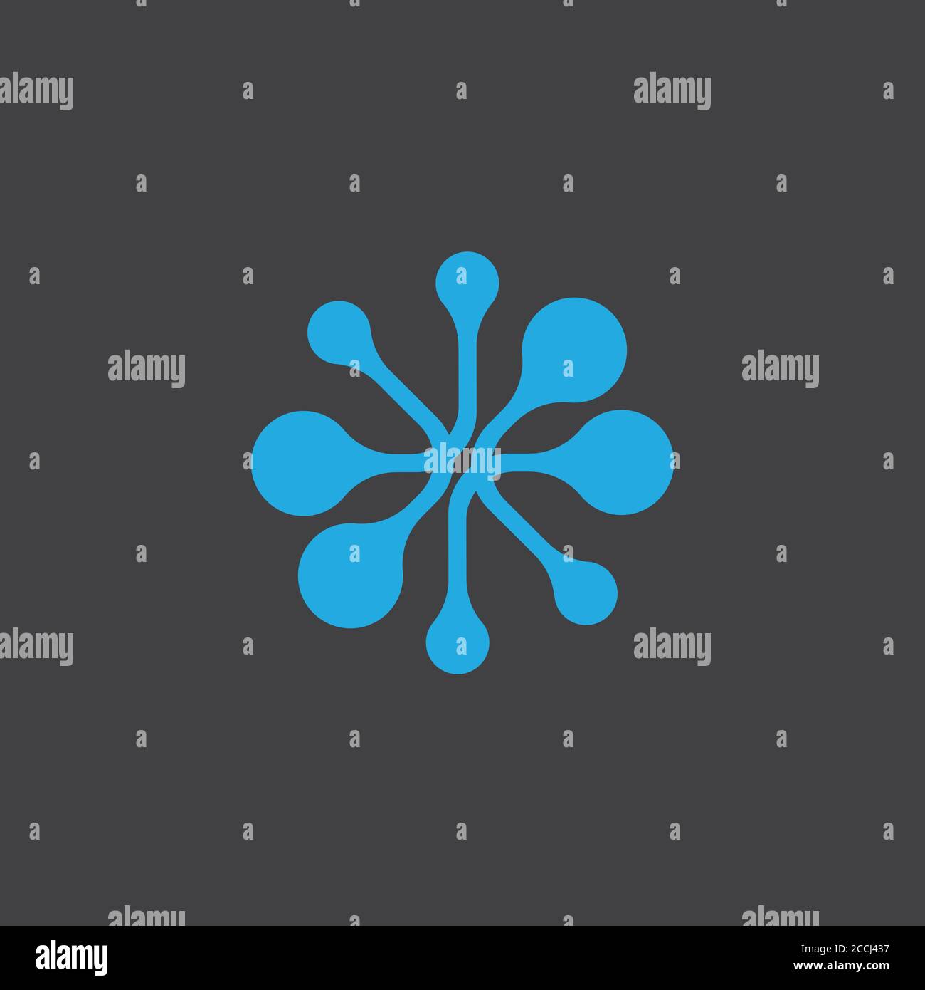 cool snowflake vector template icons Stock Vector Image & Art - Alamy