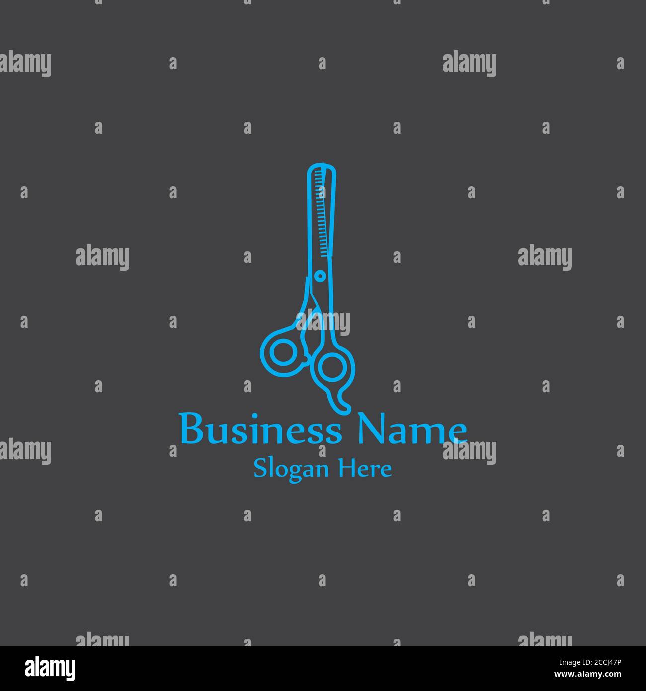 haircut scissors logo icon vector template graphic Stock Vector Image ...