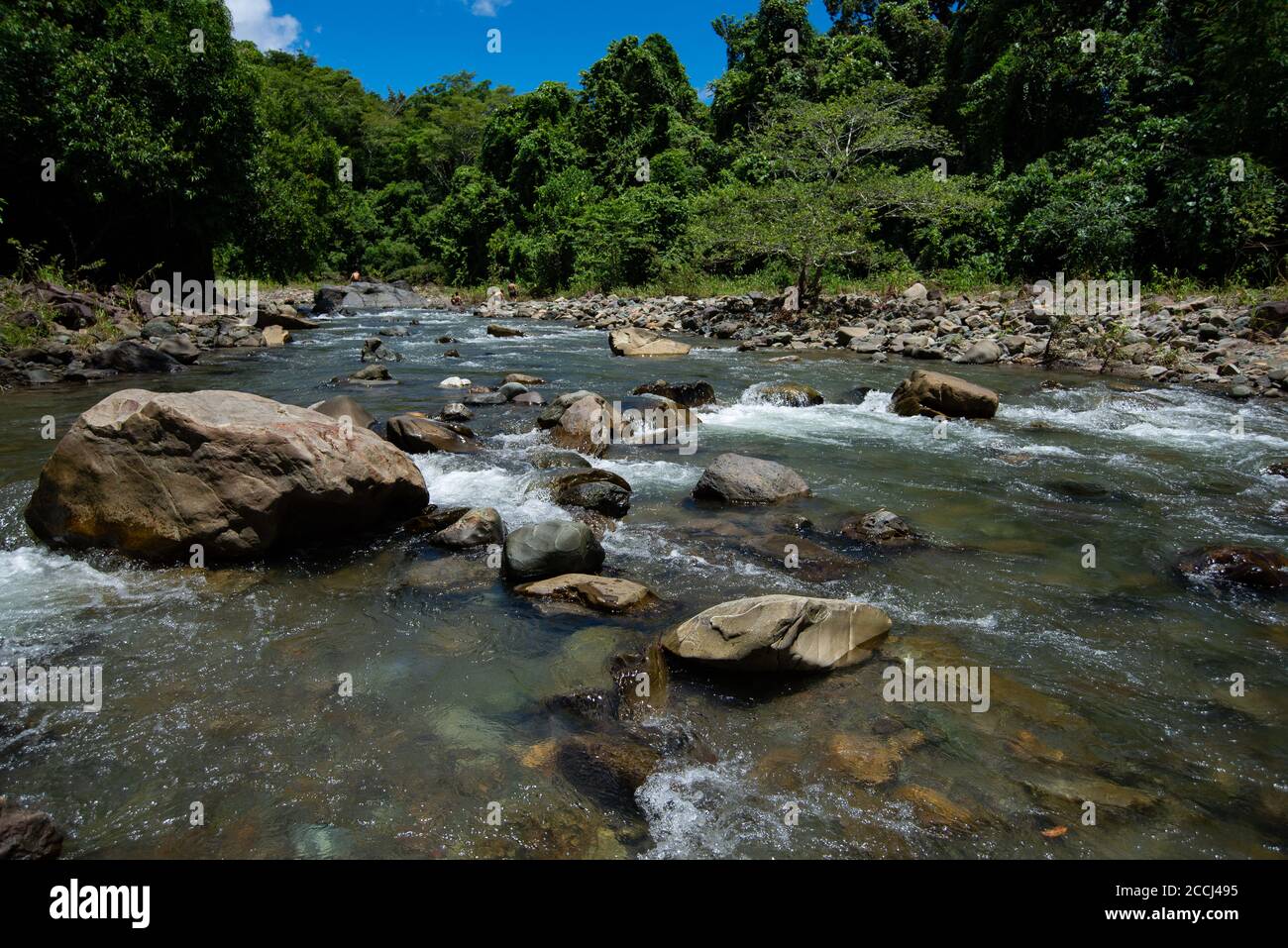 Kanarom river in Serinsim (Sorinsim) Kota Marudu Sabah Malaysia Stock ...