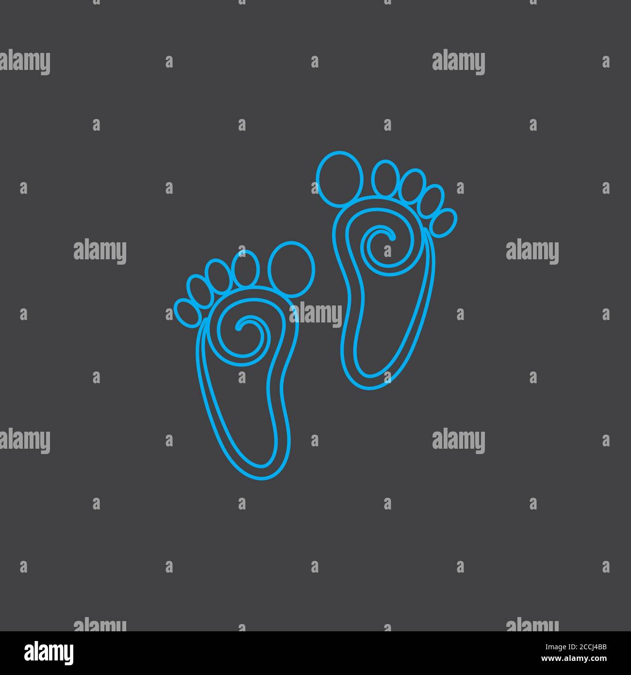 foot Logo Template vector icon illustration design Stock Vector Image ...