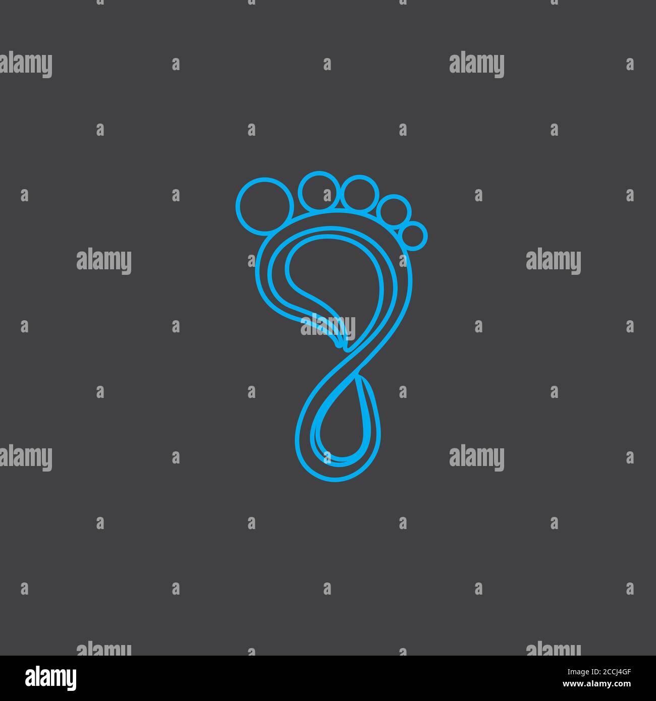 foot Logo Template vector icon illustration design Stock Vector Image ...
