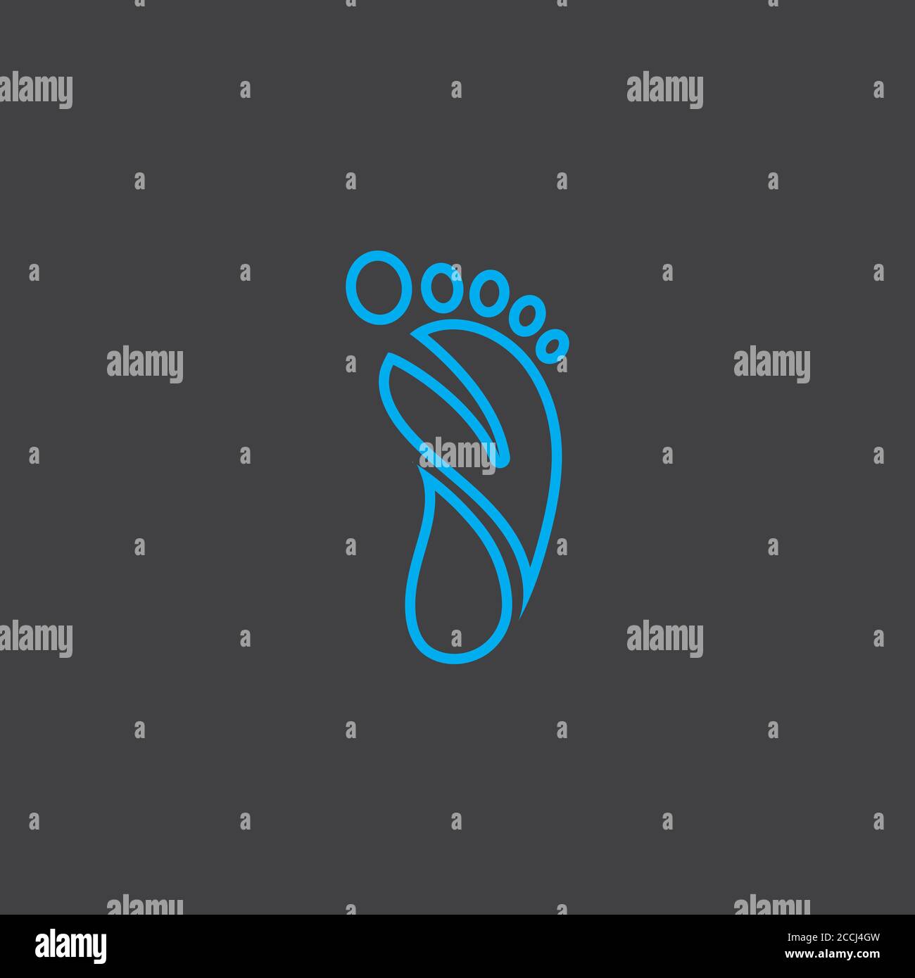 foot Logo Template vector icon illustration design Stock Vector Image ...