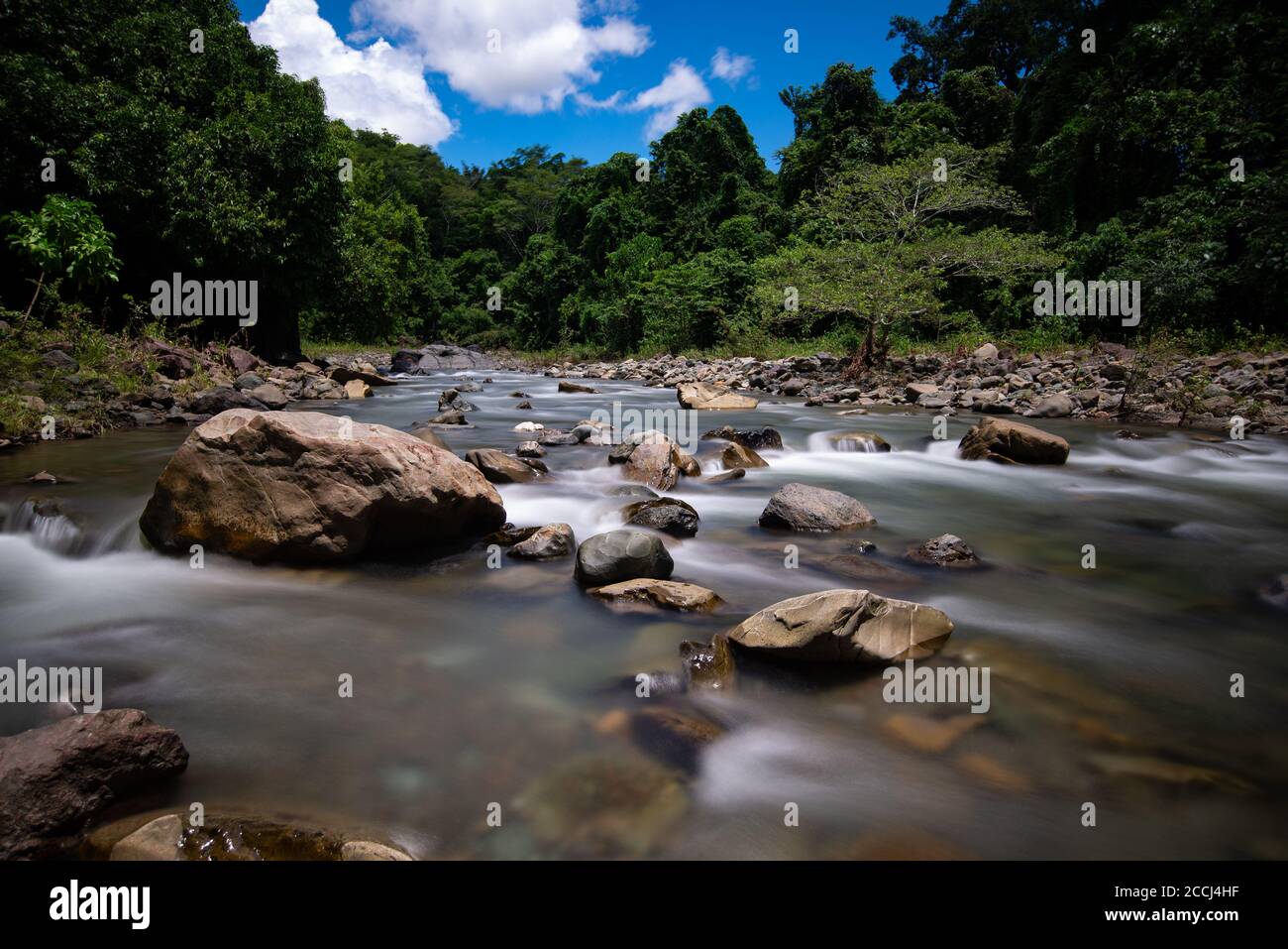 Kanarom river in Serinsim (Sorinsim) Kota Marudu Sabah Malaysia Stock ...