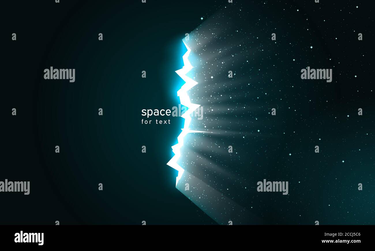 Tear in fabric of space and time Stock Vector Images - Alamy