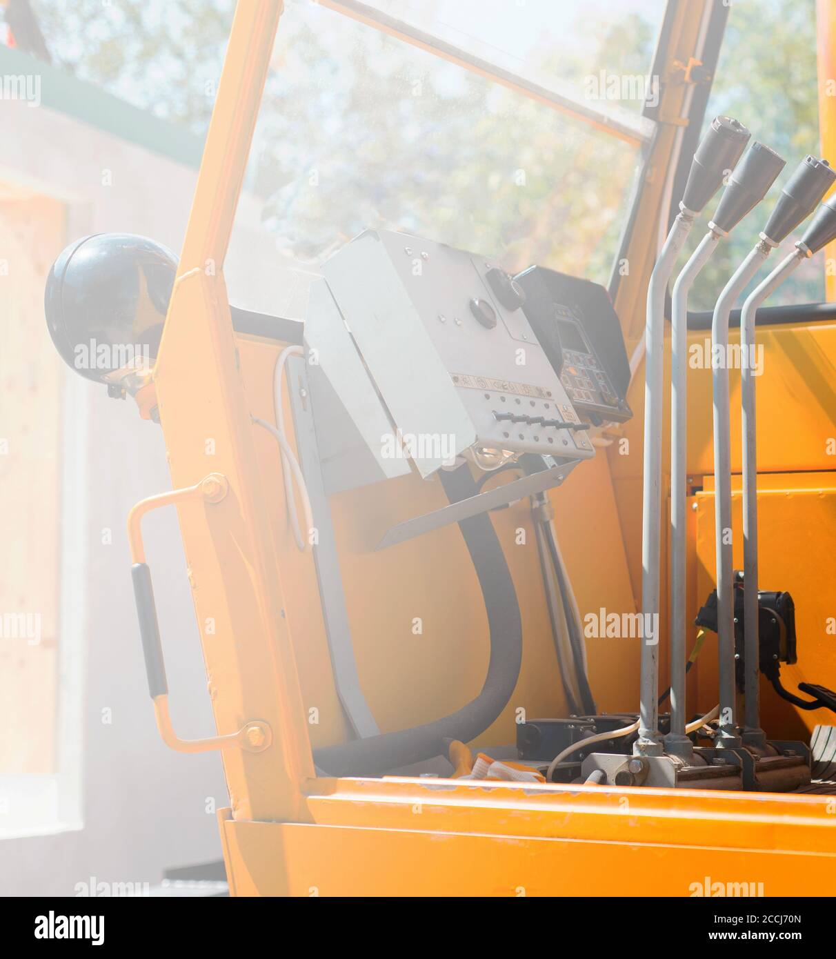 Man sitting on crane hi-res stock photography and images - Alamy