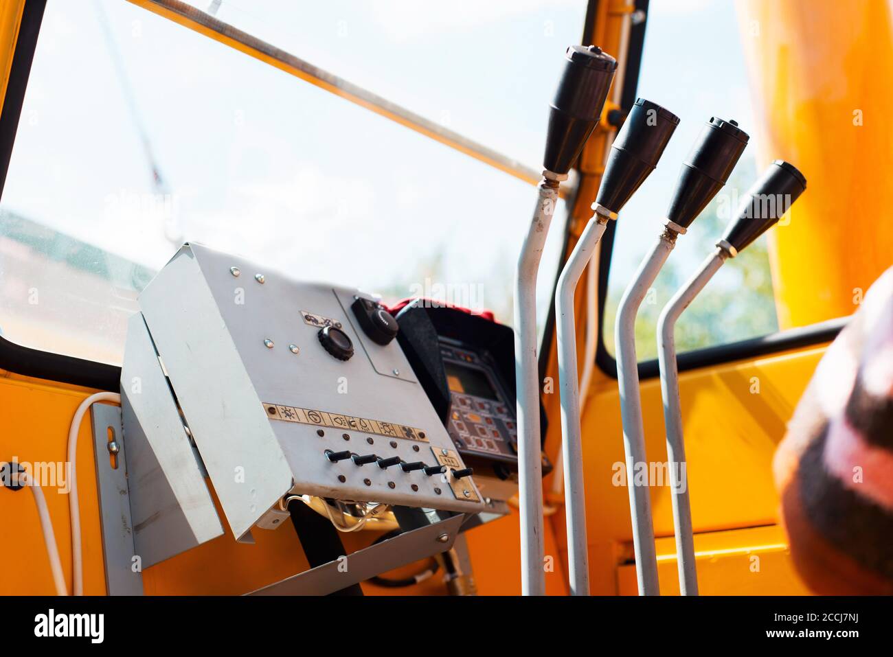 Man sitting on crane hi-res stock photography and images - Alamy