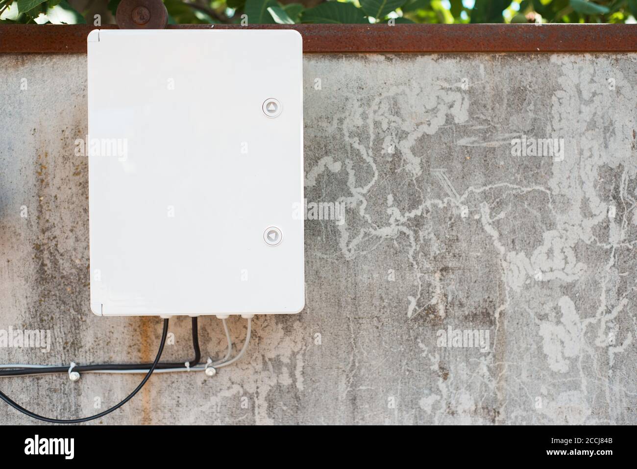 Close up photo of electricity box with couter, maintenance concept ...