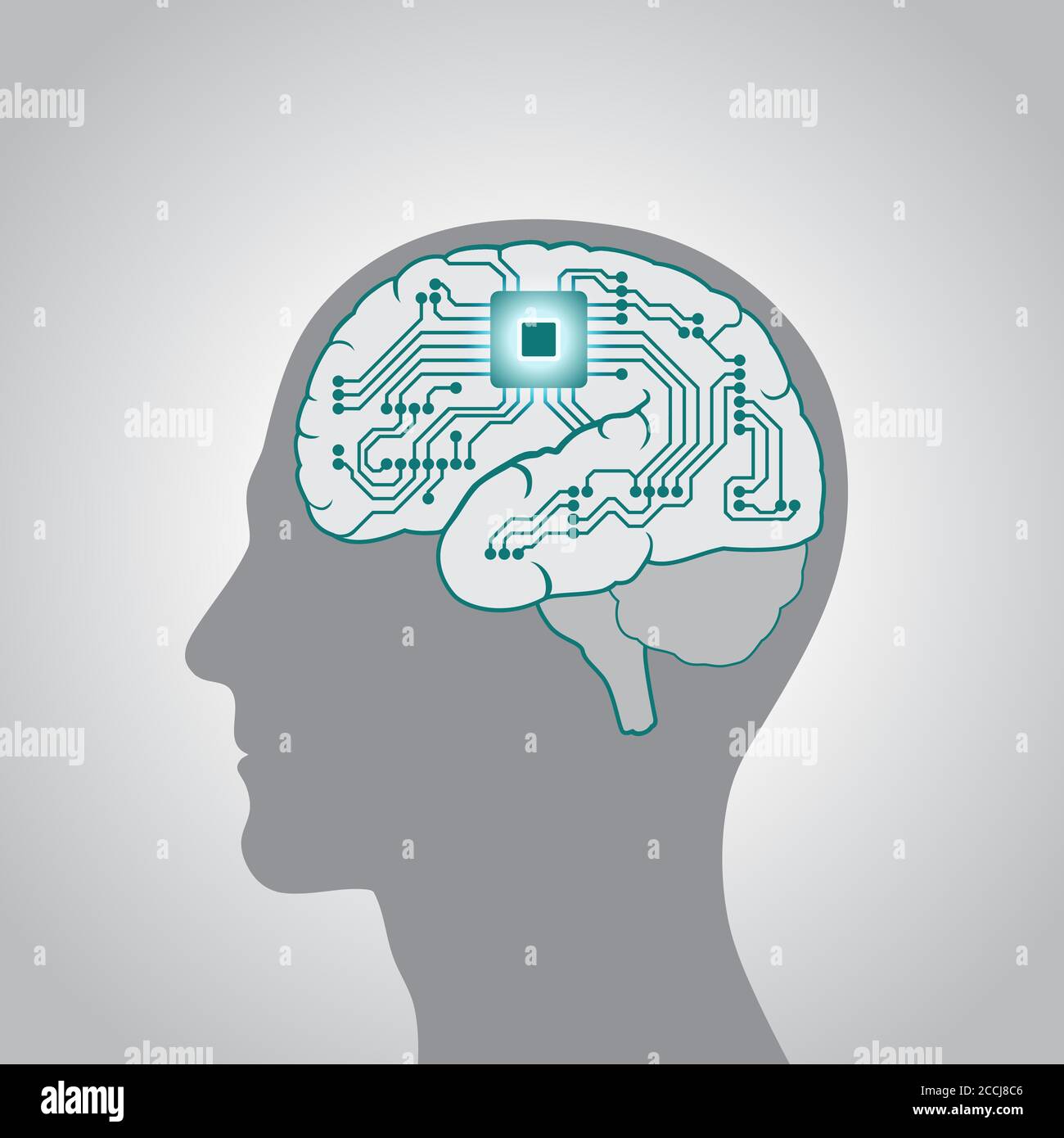 Change, replacement way of thinking, mind control Stock Vector Image ...