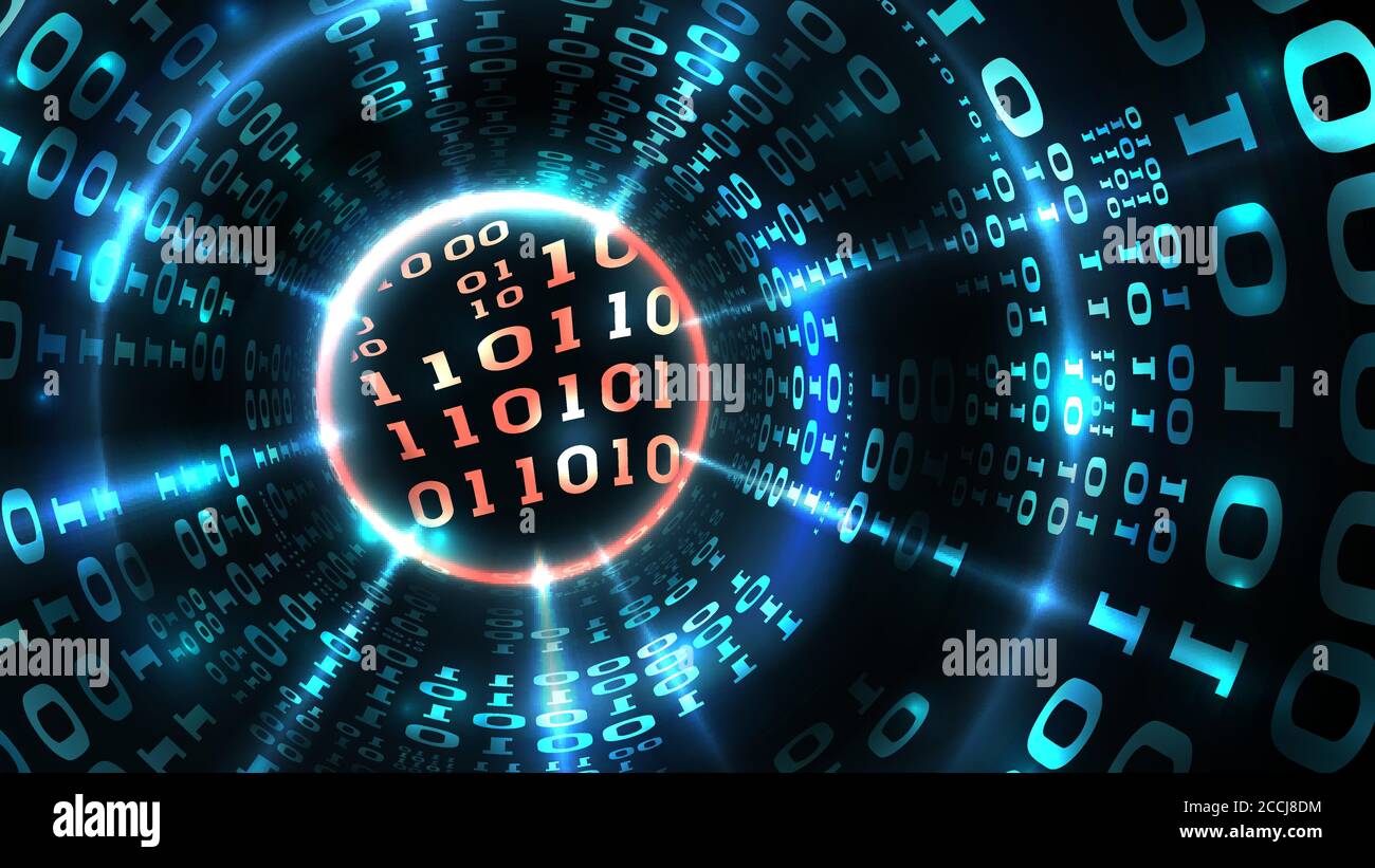 Abstract Computer Data Background Programming Binary Code Data Stream Abstract Firewall