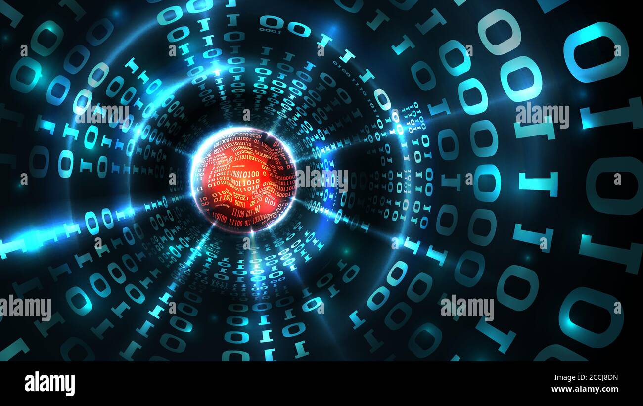 Abstract Computer Data Background Programming Binary Code Data Stream Abstract Firewall