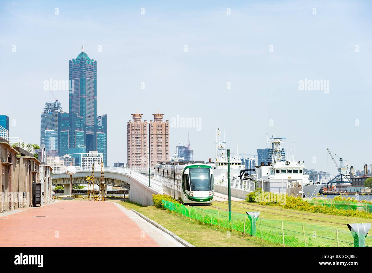 KAOHSIUNG, TAIWAN - CIRCA June, 2018:The newly opened Kaohsiung Light ...