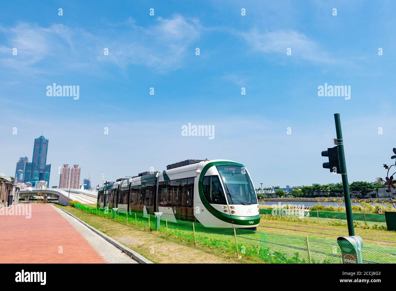 KAOHSIUNG, TAIWAN - CIRCA June, 2018:The newly opened Kaohsiung Light ...