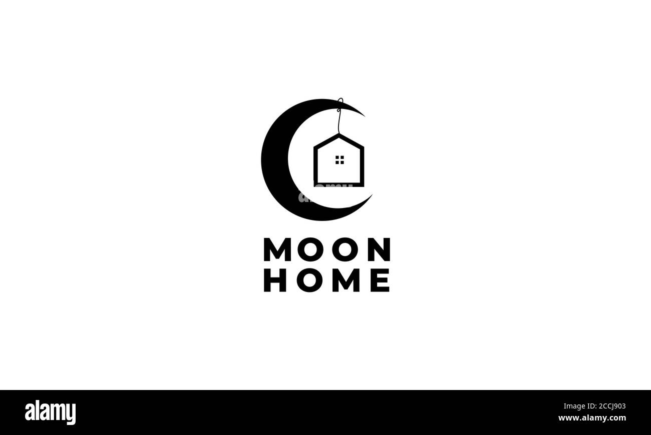 Crescent house Stock Vector Images - Alamy