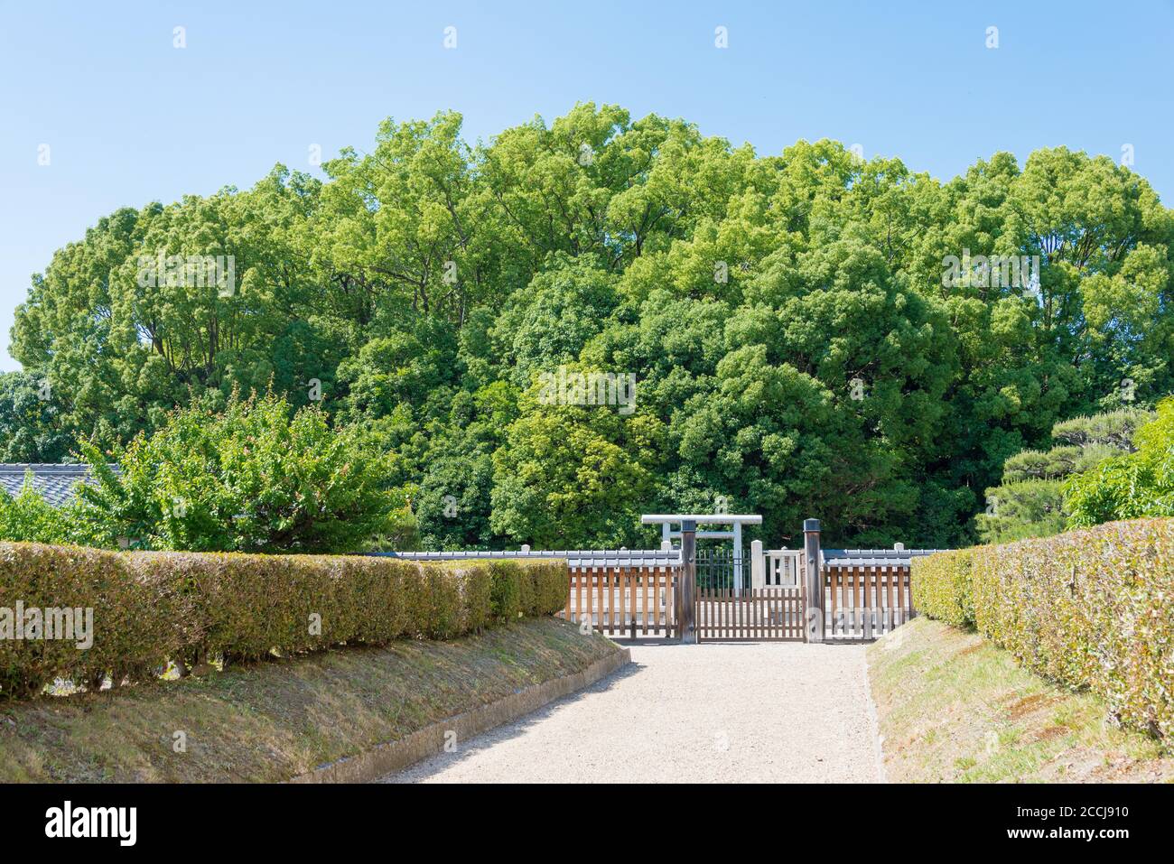 Nara, Japan - Mausoleum of Emperor Kaika in Nara, Japan. Emperor Kaika ...
