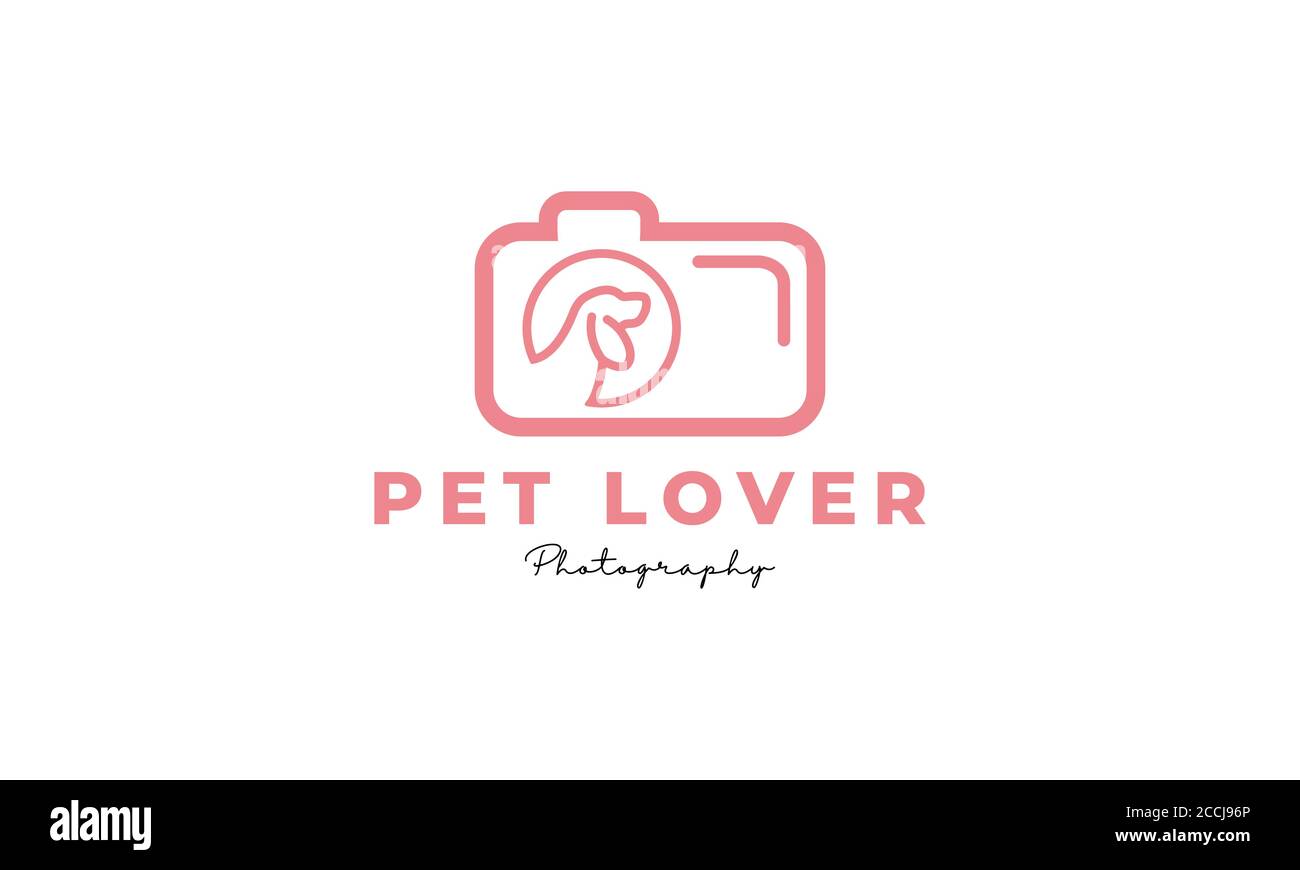 Dog Paw Camera Logo Template Vector Design Stock Vector Image & Art - Alamy