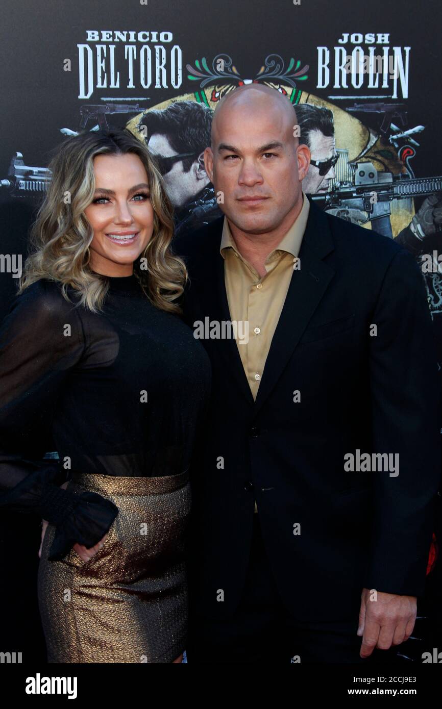 LOS ANGELES - JUN 26: Amber Nicole Miller, Tito Ortiz at the Sicario ...