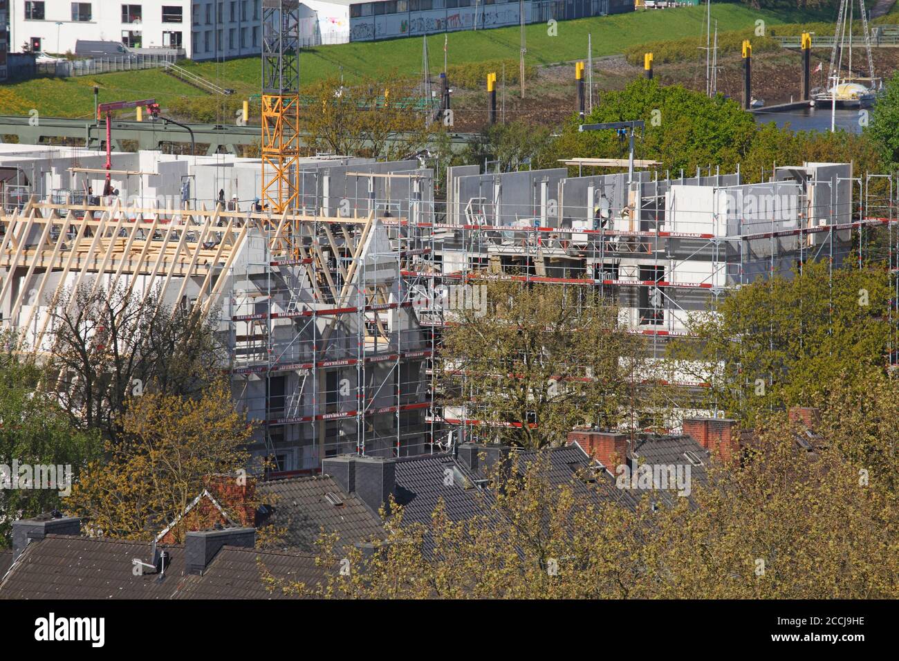 Construction site, residential buildings, shell, Stephaniviertel ...