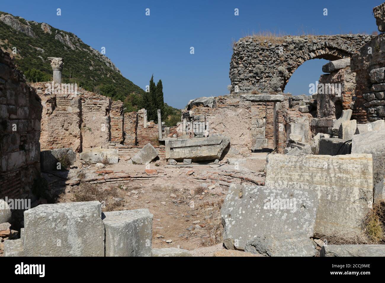 Ephesus Ancient City in Selcuk Town, Izmir City, Turkey Stock Photo - Alamy