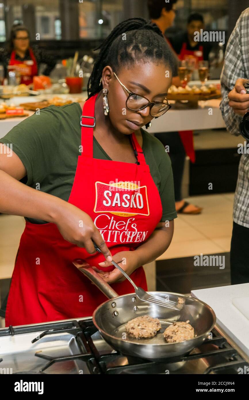 Johannesburg, South Africa - October 05, 2017: Young African women ...
