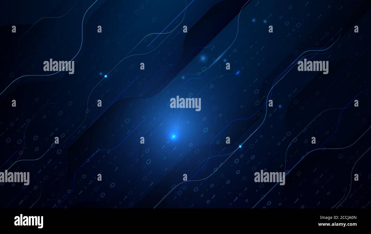 Futuristic Abstract Electronic Circuit Connection technology Background ...