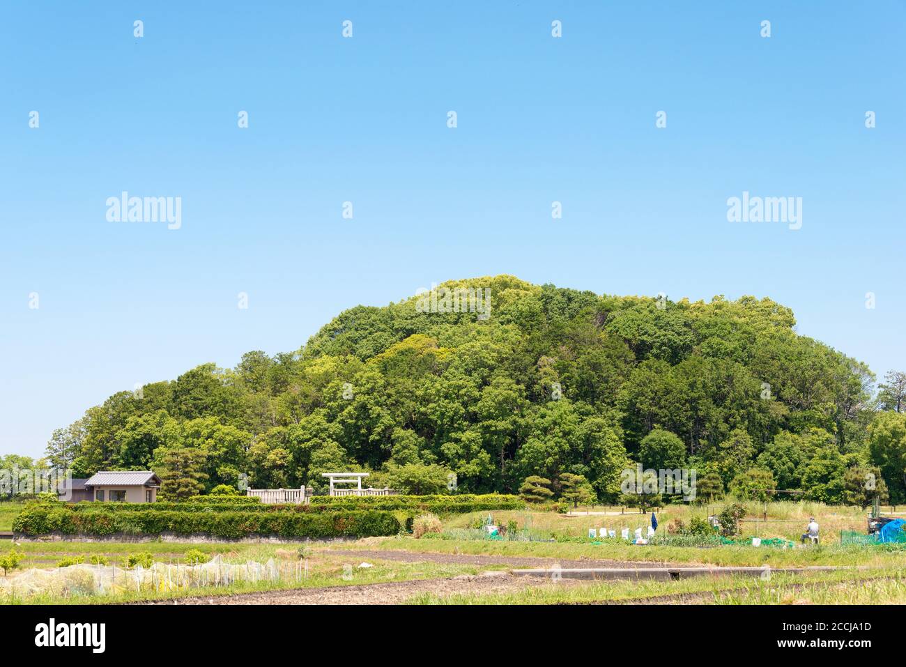 Nara, Japan - Mausoleum of Emperor Suinin in Nara, Japan. Emperor ...
