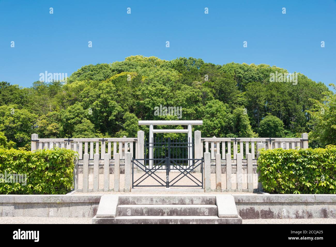 Nara, Japan - Mausoleum of Emperor Suinin in Nara, Japan. Emperor ...