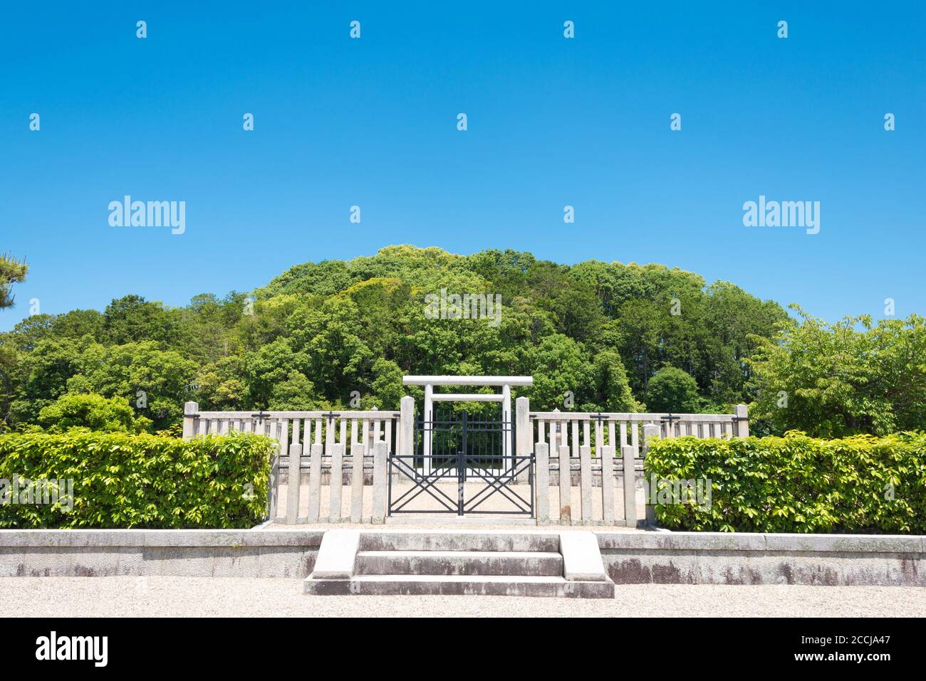 Nara, Japan - Mausoleum of Emperor Suinin in Nara, Japan. Emperor ...