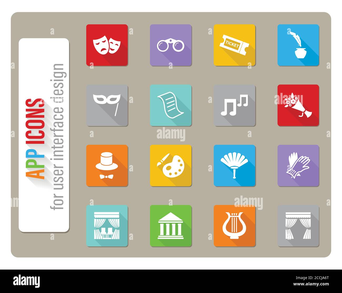 theater icon set Stock Vector Image & Art - Alamy