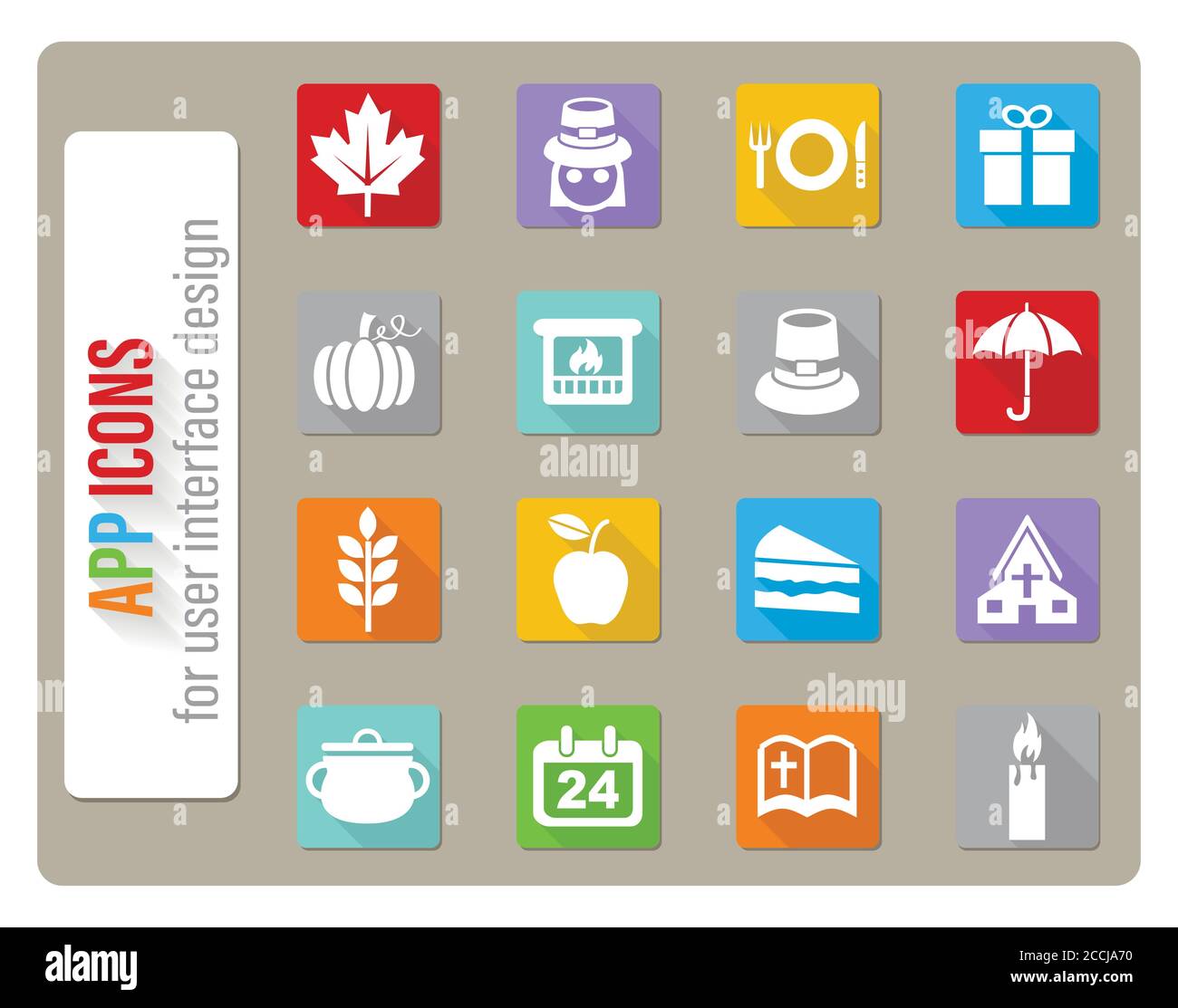 thanksgiving day icon set Stock Vector Image & Art - Alamy