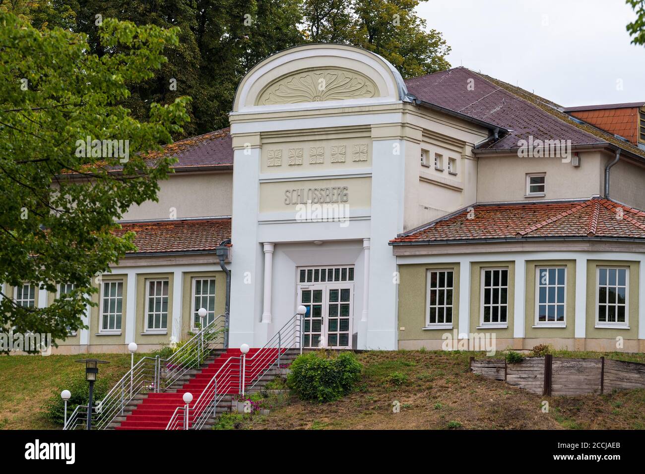 Luckau, Germany. 02nd Aug, 2020. The buildings on the Schloßberg on the ...